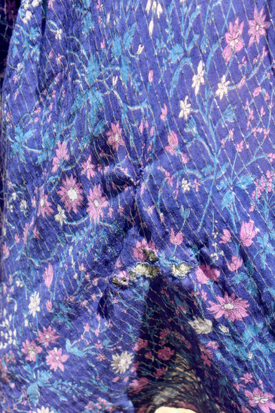 "Oh Calcutta" 1970s Gauzy Indian Mini-Dress with Metallic Thread ...