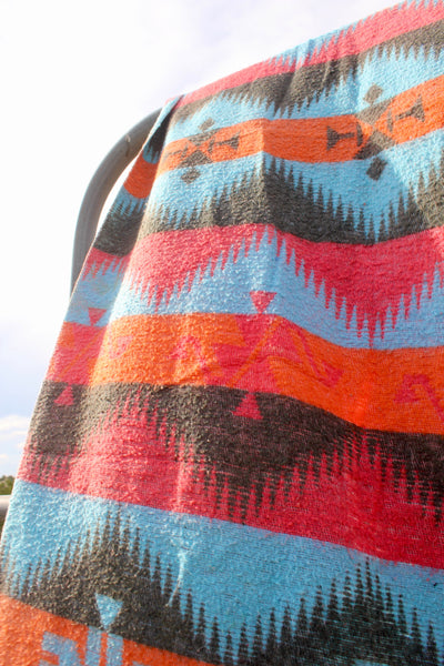 Vintage Southwestern Indian Blanket Circa ~ Mid Century – Honeywood